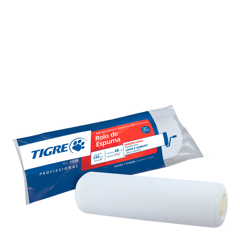 Rolo Espuma Tigre - Loja Mariano